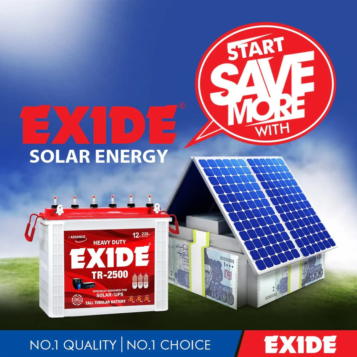 Exide Batteries – Tagged "9KW Solar Power System" – ShahrukhSolarHouse