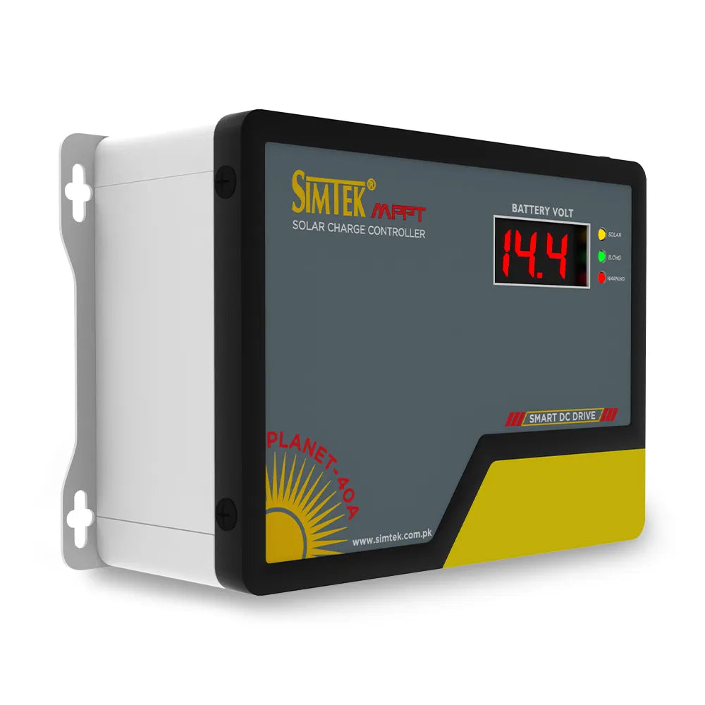 Simtek Planet40 – 40A MPPT Solar Charge Controller – 70 VOC, 40A | 12V – ShahrukhSolarHouse