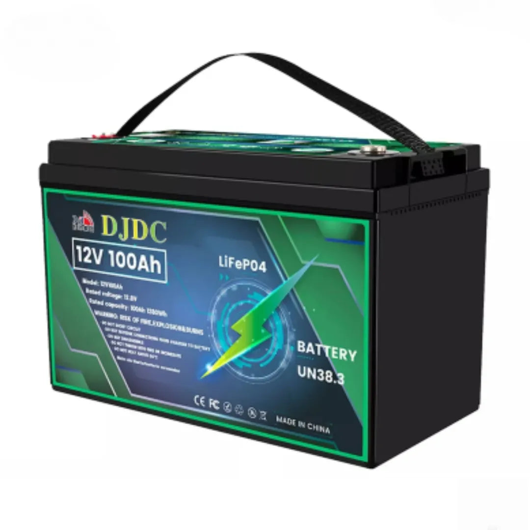 Donjing DJDC 12V 100Ah LiFePO4 Battery – 1.28kWh | Lightweight, Long-L ...
