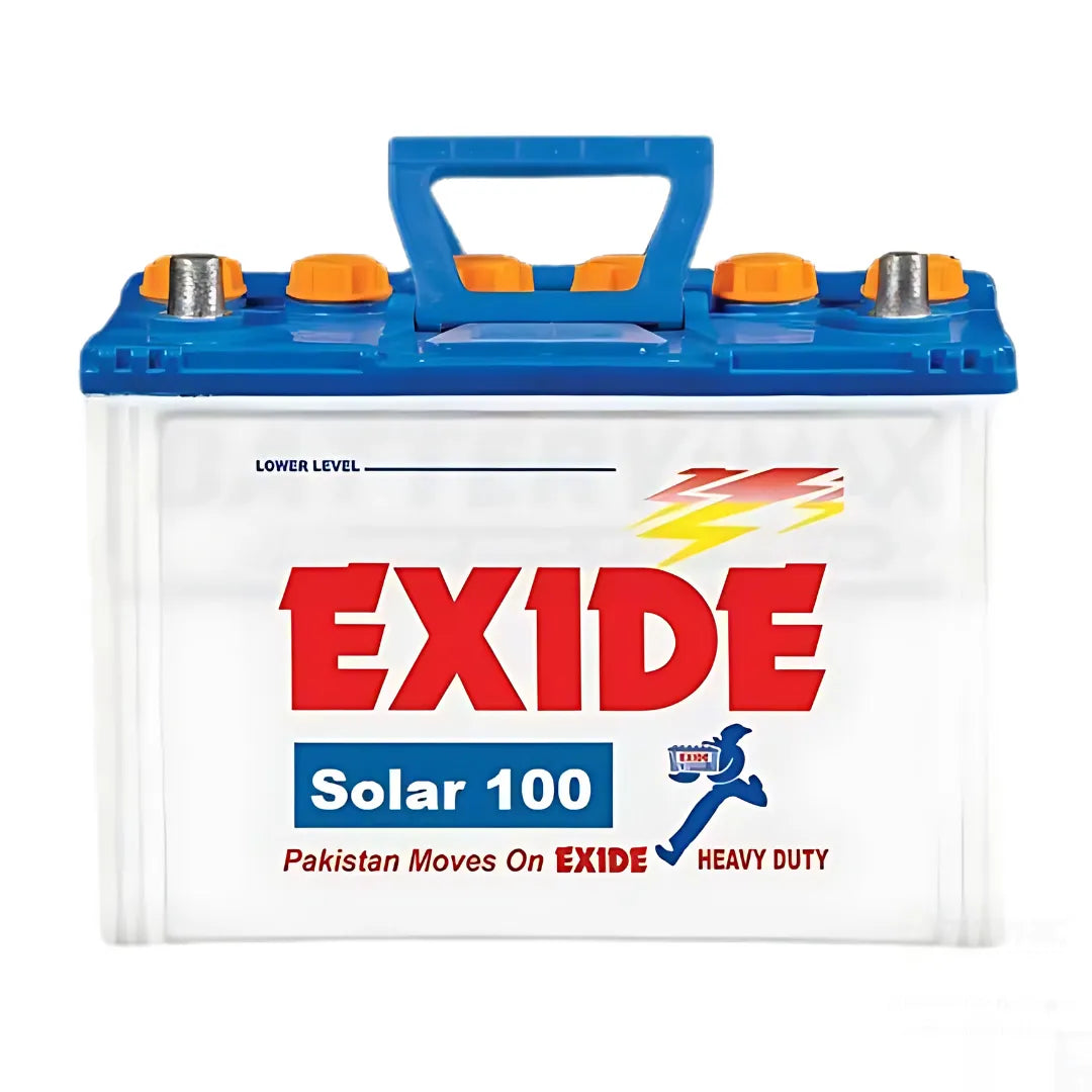 Exide SOLAR-100 Deep Cycle 100Ah UPS & Solar Battery – ShahrukhSolarHouse